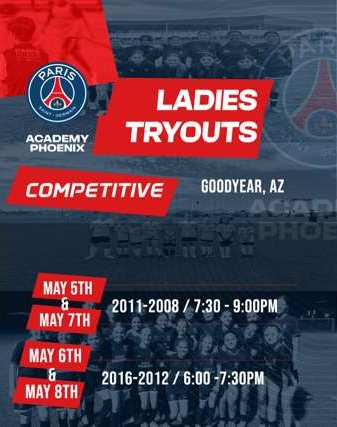 Tryouts in Phoenix - Paris Saint-Germain Academy Phoenix Soccer Club